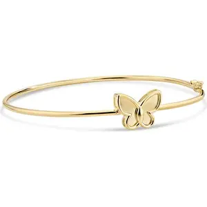DEVATA Butterfly Bangle In 14k Gold - Yellow Gold