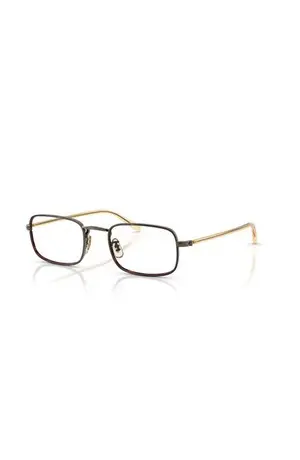 Oliver Spencer Rectangle Full Rim Optical Glasses - Gold