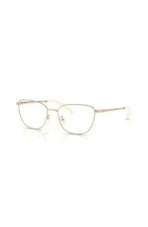 Tory Burch 54mm Rectangle Eyeglasses - Gold