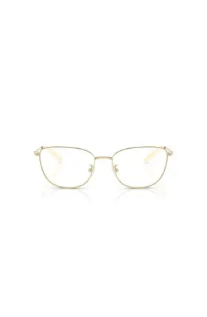 Tory Burch 54mm Rectangle Eyeglasses - Gold