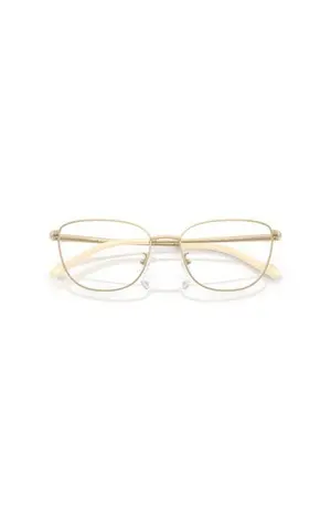 Tory Burch 54mm Rectangle Eyeglasses - Gold