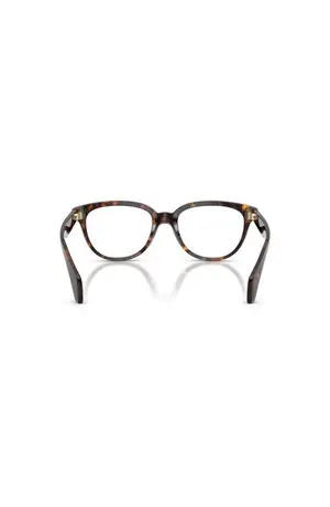 Moncler 50mm Rectangle Optical Glasses - Tortoise