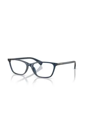 Ralph Lauren 53mm Rectangle Optical Glasses - Blue