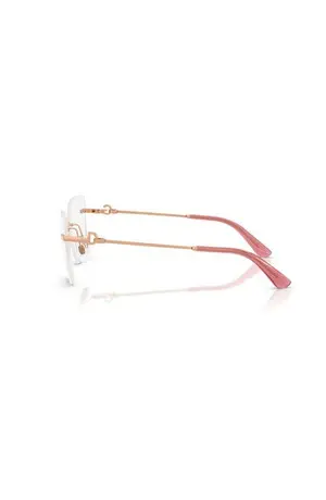 Dolce & Gabbana 56mm Cat Eye Optical Glasses - Pink