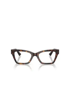 Giorgio Armani 49mm Cat Eye Optical Glasses - Tortoise