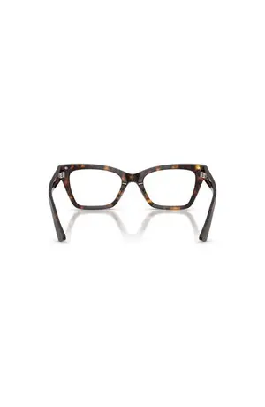 Giorgio Armani 49mm Cat Eye Optical Glasses - Tortoise