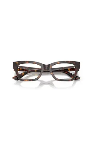 Giorgio Armani 49mm Cat Eye Optical Glasses - Tortoise