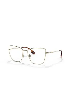 Burberry 55mm Cat Eye Optical Glasses - Gold
