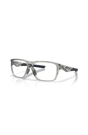 Oakley 58mm Rectangle Full Rim Eyeglasses - Grey