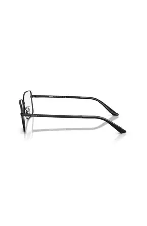 Versace 55mm Rectangle Optical Glasses - Black