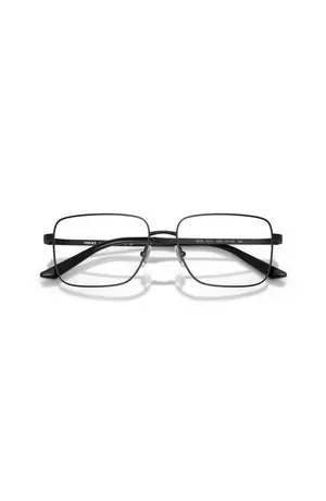 Versace 55mm Rectangle Optical Glasses - Black