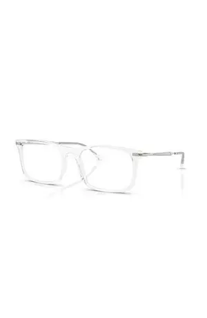 Ray-ban 56mm Rectangle Optical Glasses - Transparent