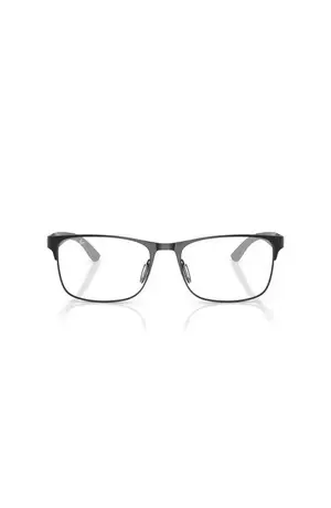 Ray-ban 55mm Rectangle Eyeglasses - Black