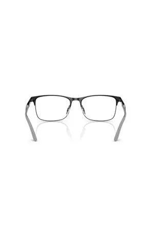 Ray-ban 55mm Rectangle Eyeglasses - Black