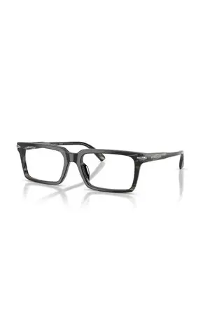 Michael Kors 54mm Rectangle Full Rim Eyeglasses - Black