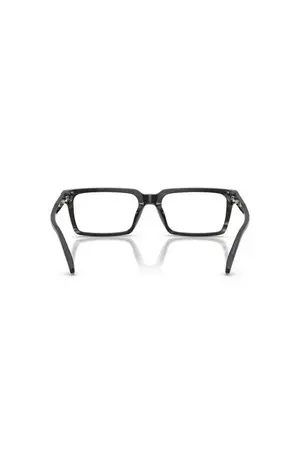 Michael Kors 54mm Rectangle Full Rim Eyeglasses - Black
