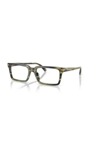 Michael Kors 54mm Rectangle Full Rim Eyeglasses - Green