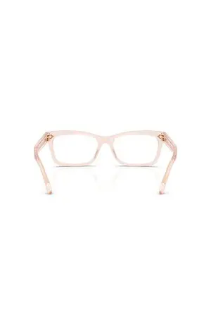 Ralph Lauren 53mm Rectangle Full Rim Optical Glasses - Pink