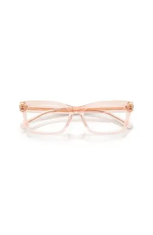 Ralph Lauren 53mm Rectangle Full Rim Optical Glasses - Pink