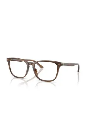Brooks Brothers 55mm Square Optical Glasses - Brown