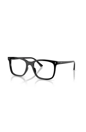 Ray-ban 53mm Square Full Rim Eyeglasses - Black