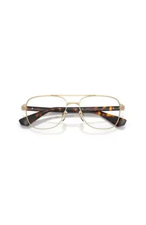 Burberry 56mm Pilot Optical Glasses - Gold