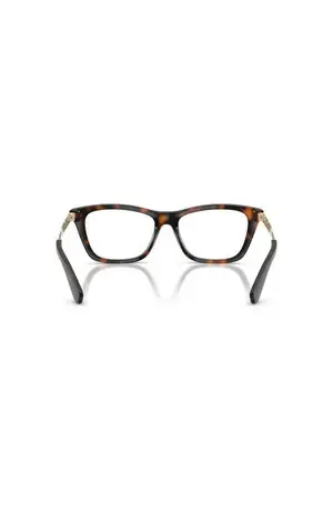 Burberry 54mm Rectangle Full Rim Optical Glasses - Brown