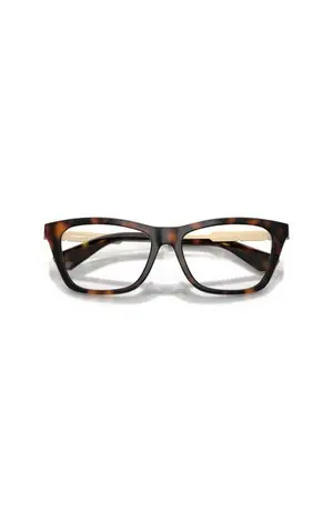 Burberry 54mm Rectangle Full Rim Optical Glasses - Brown
