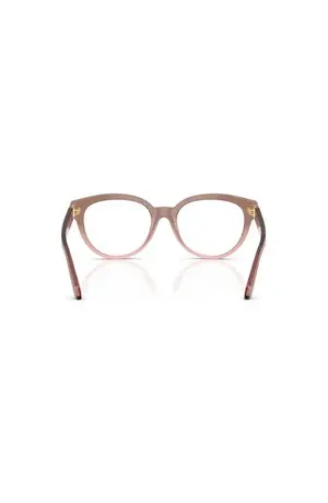 Versace 51mm Round Optical Glasses - Brown