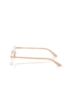 Versace 55mm Irregular Rimless Optical Glasses - Pink