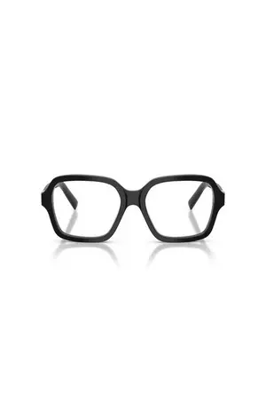 Miu Miu 54mm Square Optical Glasses - Black