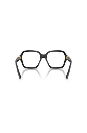 Miu Miu 54mm Square Optical Glasses - Black