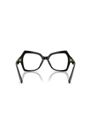 Dolce & Gabbana 54mm Butterfly Optical Eyeglasses - Black
