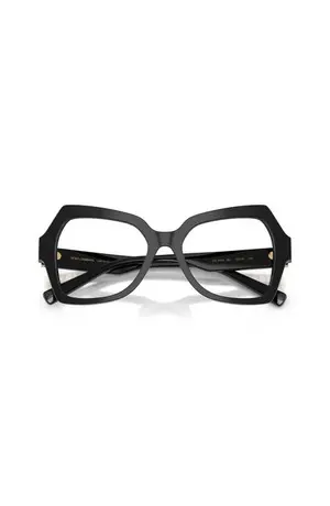 Dolce & Gabbana 54mm Butterfly Optical Eyeglasses - Black