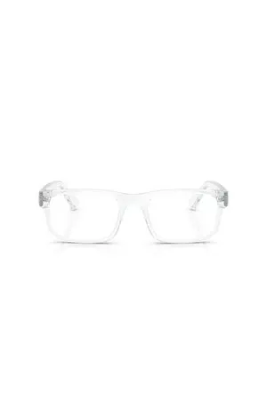 Armani Exchange 54mm Rectangle Optical Glasses - Transparent