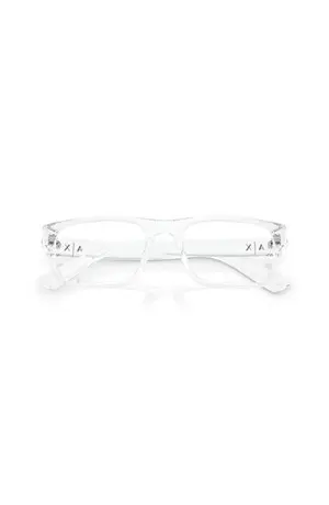 Armani Exchange 54mm Rectangle Optical Glasses - Transparent