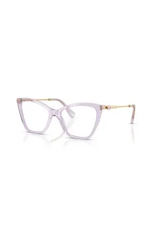 SWAROVSKI 51mm Cat Eye Optical Glasses - Violet