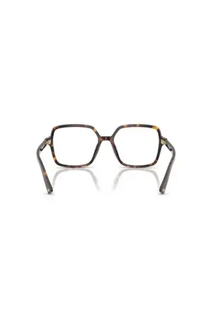 JIMMY CHOO 55mm Square Optical Glasses - Tortoise