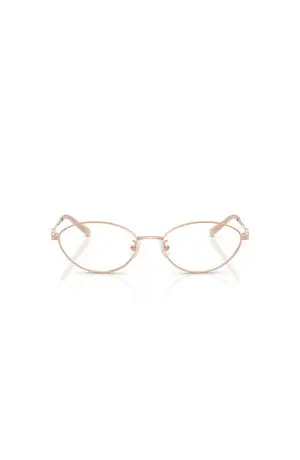 Tory Burch 53mm Oval Eyeglasses - Copper