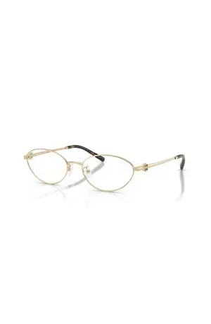 Tory Burch 53mm Oval Eyeglasses - Gold