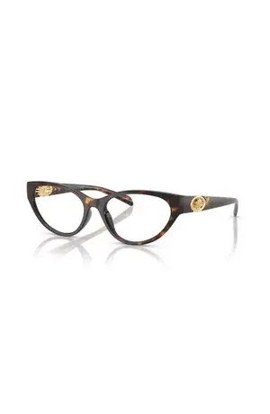 Versace 52mm Cat Eye Optical Glasses - Tortoise