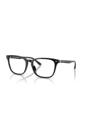 Brooks Brothers 57mm Square Optical Glasses - Black