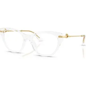 Dolce & Gabbana 51mm Butterfly Eyeglasses - Transparent