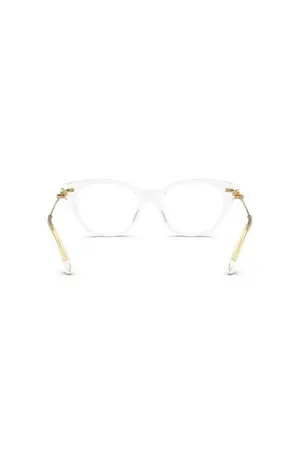 Dolce & Gabbana 51mm Butterfly Eyeglasses - Transparent