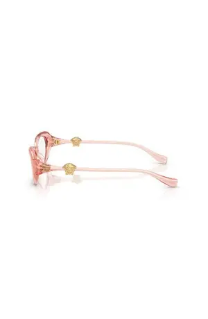 Versace 50mm Oval Optical Glasses - Pink