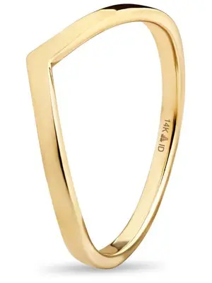 DEVATA Wishbone Ring In 14k Gold