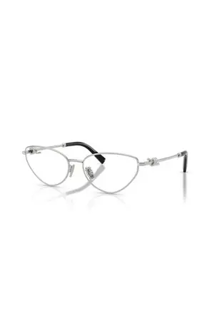 Tiffany & Co. 54mm Cat Eye Optical Glasses - Silver