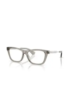 Burberry 52mm Rectangle Optical Glasses - Grey