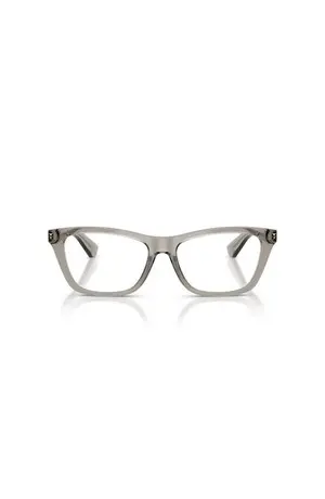 Burberry 52mm Rectangle Optical Glasses - Grey