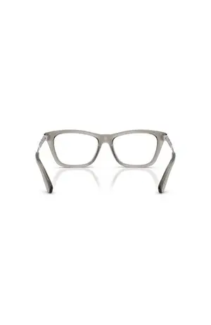Burberry 52mm Rectangle Optical Glasses - Grey